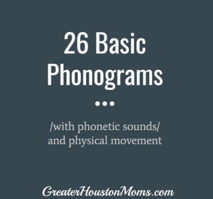26 Basic Phonograms Slideshow | Greater Houston Moms