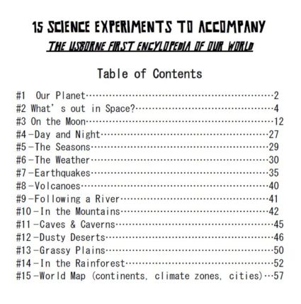 "Well Trained Mind" Second Grade Science Activities for Part One ...